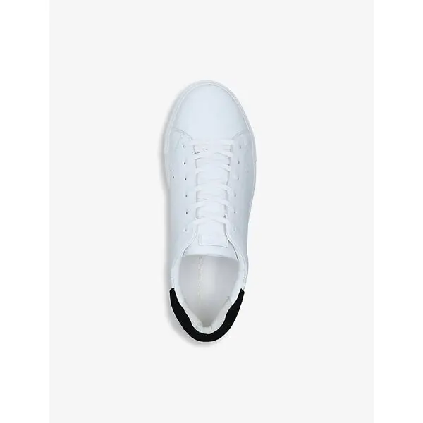 Kurt Geiger Laney Platform Leather Trainers - White