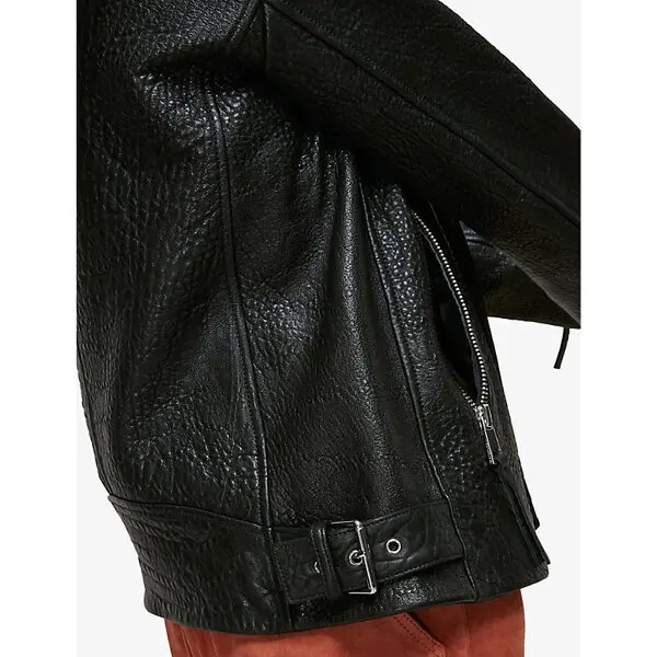 Whistles Lily Leather Biker Jacket
