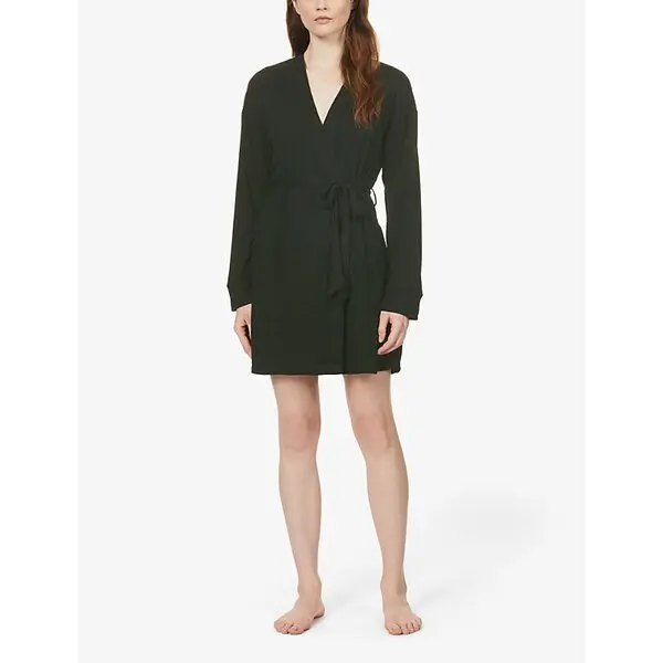 SKIMS Sleep Belted Stretch-jersey Robe