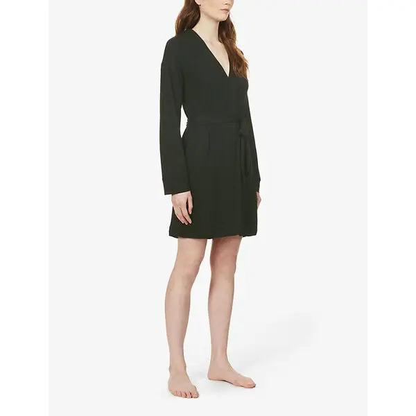 SKIMS Sleep Belted Stretch-jersey Robe
