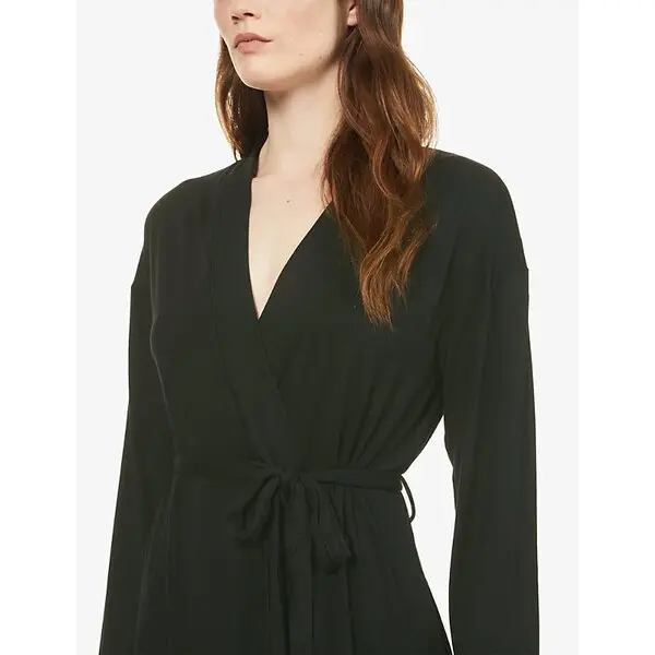 SKIMS Sleep Belted Stretch-jersey Robe