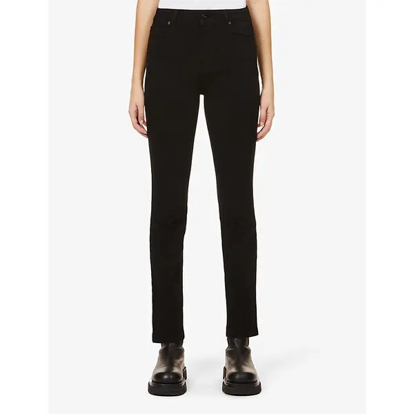 Paige Cindy Slim-leg Jeans - Black Shadow