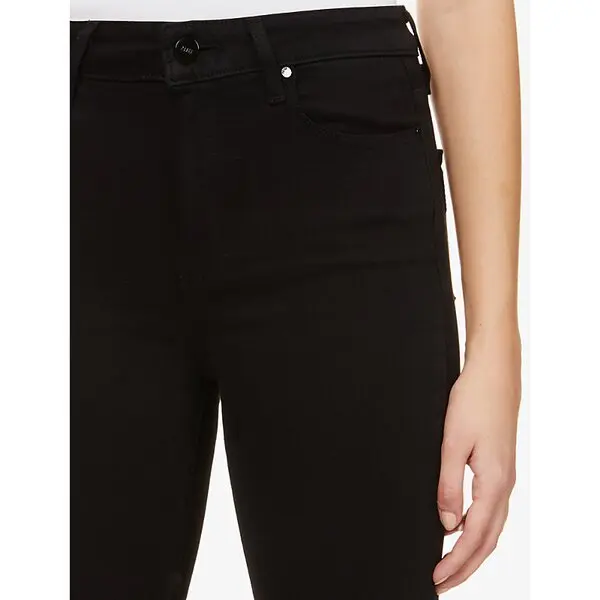 Paige Cindy Slim-leg Jeans - Black Shadow