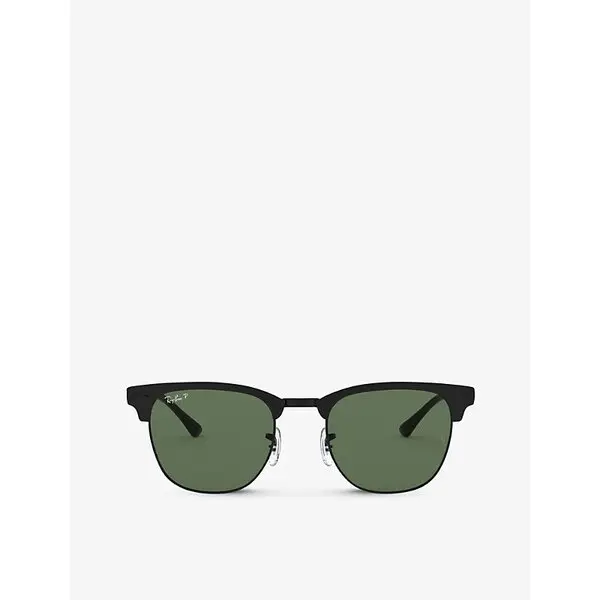 Ray-ban Clubmaster Metal Square Sunglasses - Black
