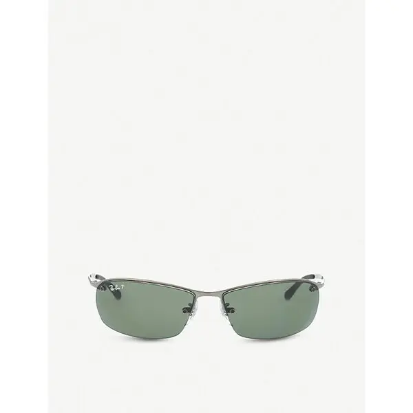 Ray-Ban Wrap-Around Rectangular Sunglasses Rb3183 00  display picture 1