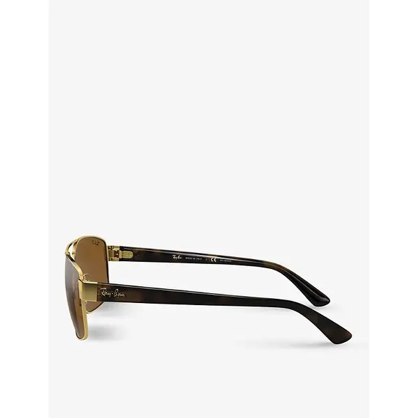 Ray-ban Rectangle-framed Sunglasses - Gold