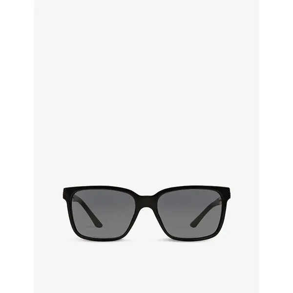 Versace Ve4307 Rectangular Sunglasses - Black