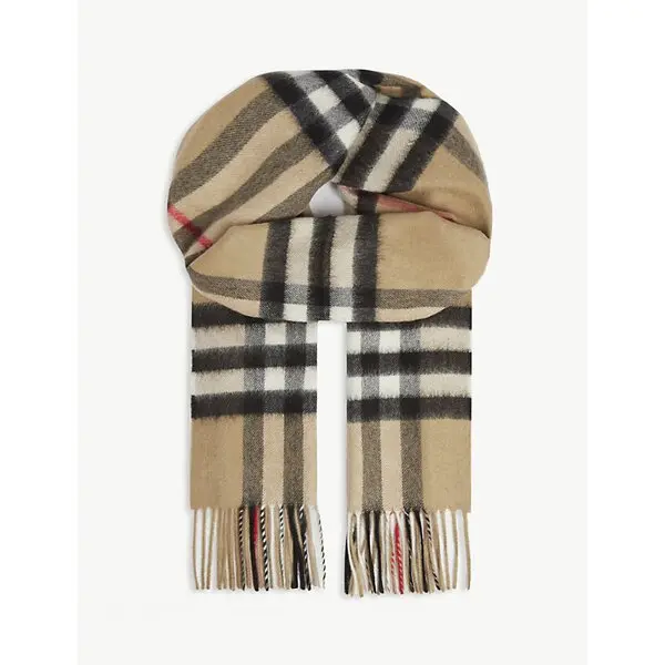 Burberry Ladies Cashmere Check Giant Scarf