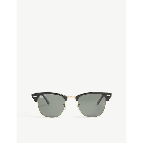 Ray-ban Clubmaster Square-frame Sunglasses - Black