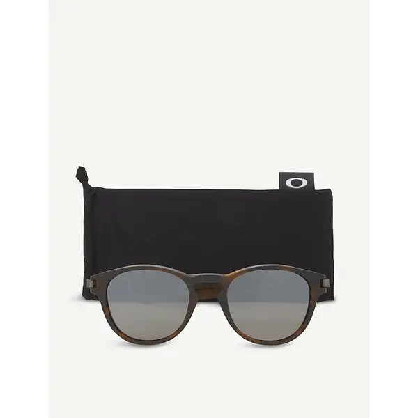 Oakley Round-frame Sunglasses - Matte Brown
