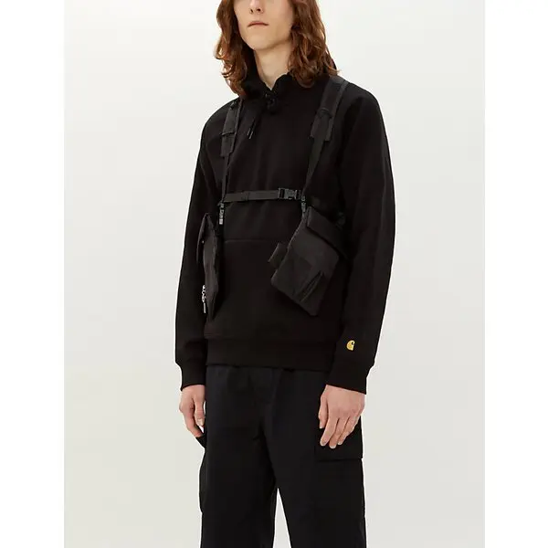 Carhartt Work In Progress Chase Cotton-blend Jersey Hoody - Black / Gold