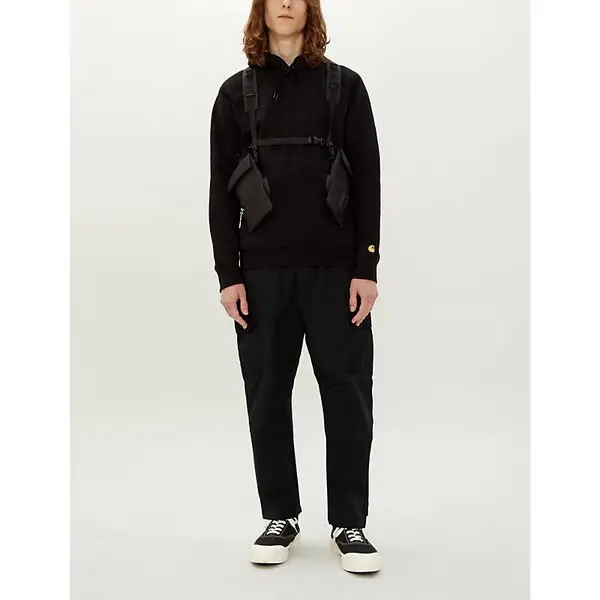 Carhartt Work In Progress Chase Cotton-blend Jersey Hoody - Black / Gold