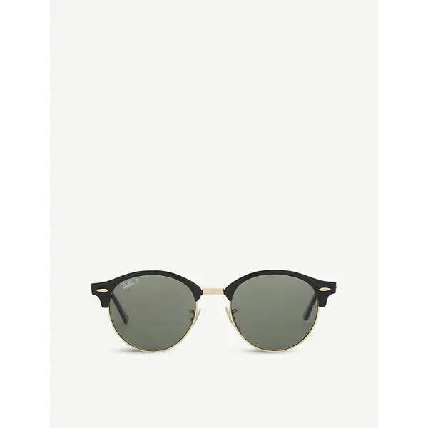 Ray-ban Clubround Round-frame Sunglasses - Black