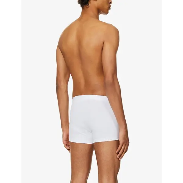 Derek Rose Jack Branded-waistband Stretch-cotton Trunks