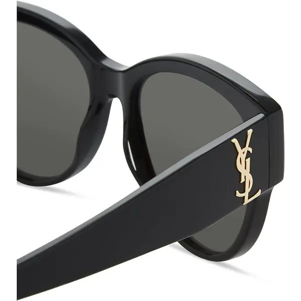 Saint Laurent M3 Oval-frame Sunglasses - Black