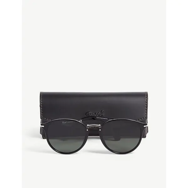Persol Oval-frame Sunglasses - Black