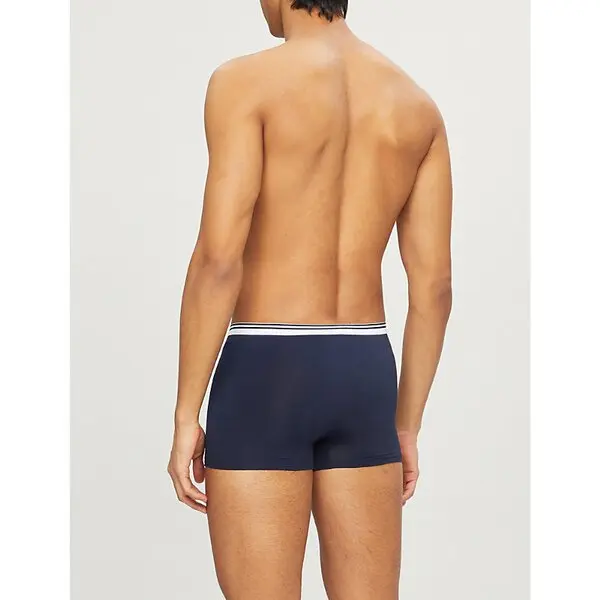 Zimmerli Pure Comfort Classic-fit Stretch-cotton Trunks Xxl - Navy