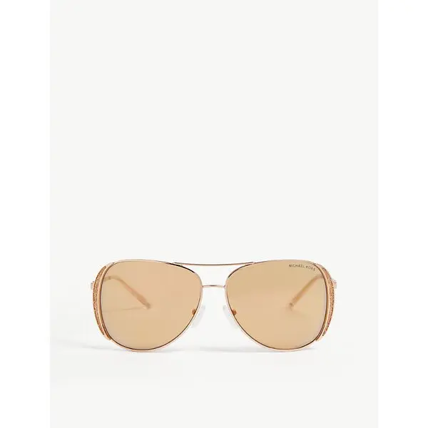 Michael Kors Aviator Sunglasses - Gold