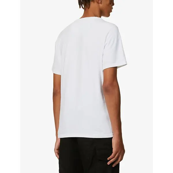 Barbour Basic Branded Cotton-jersey T-shirt - White