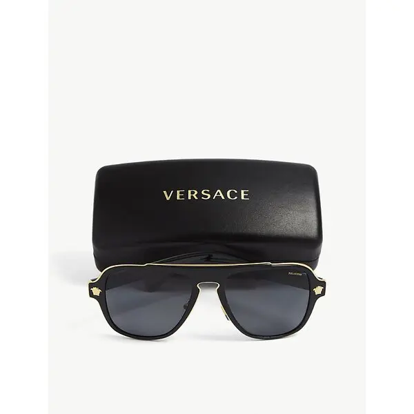 Versace Ve2199 Square Sunglasses - Black
