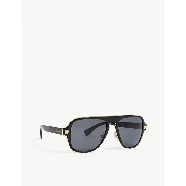 Versace Ve2199 Square Sunglasses - Black
