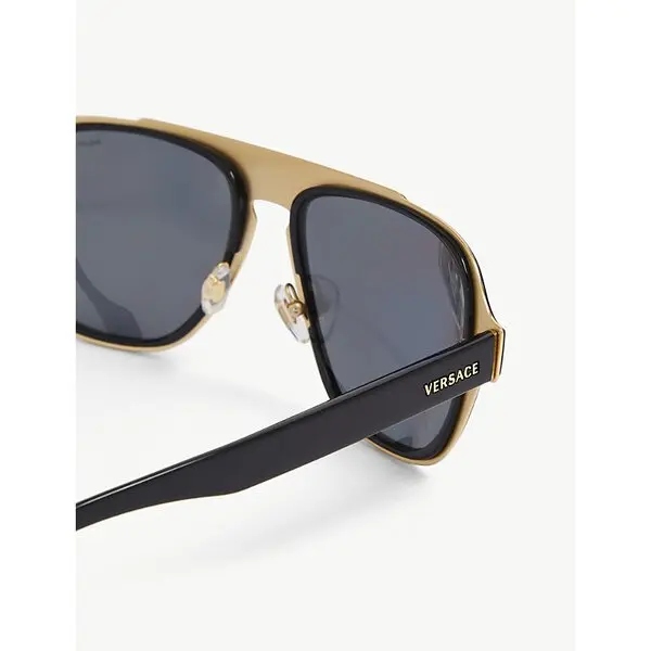 Versace Ve2199 Square Sunglasses - Black