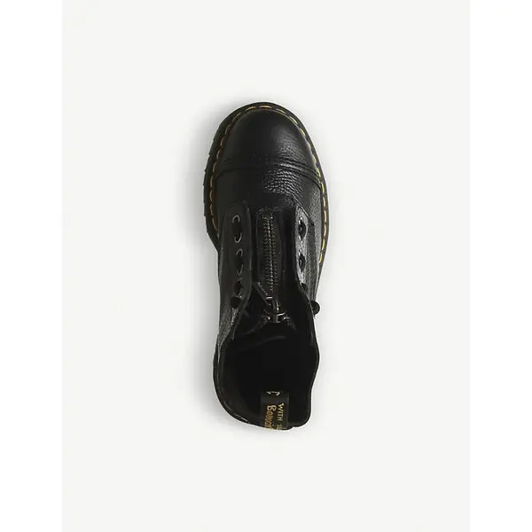 Dr. Martens Sinclair Platform Leather Boots - Black Aunt Sally