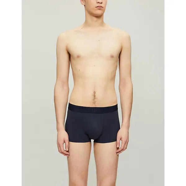 Sunspel Stretch-cotton Trunks Xxl - Navy