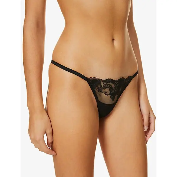 Bluebella Marseille Mid-rise Stretch-woven Thong