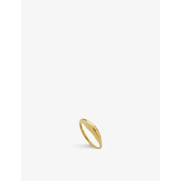 Monica Vinader Deia 18ct -plated Vermeil Silver Ring - Yellow Gold