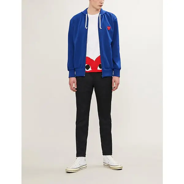 Play Comme Des Garcon Half-heart Logo T-shirt - White
