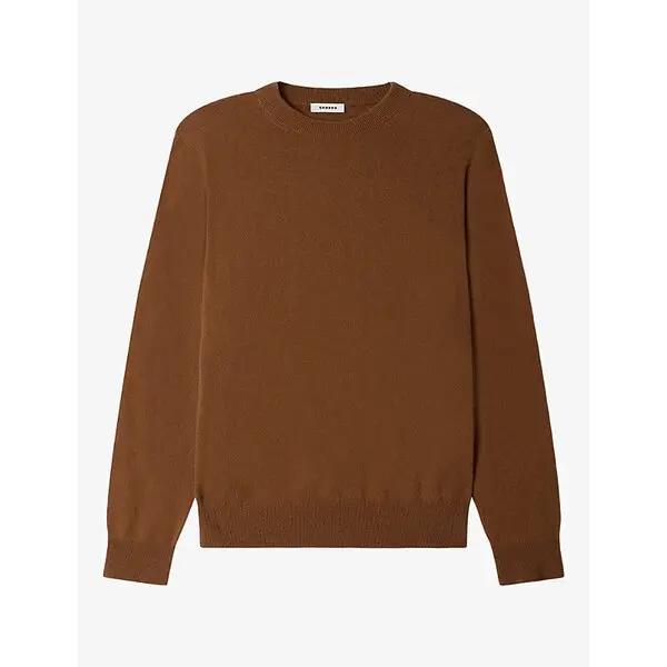 Sandro Long-sleeve Cashmere Jumper - Dark Camel