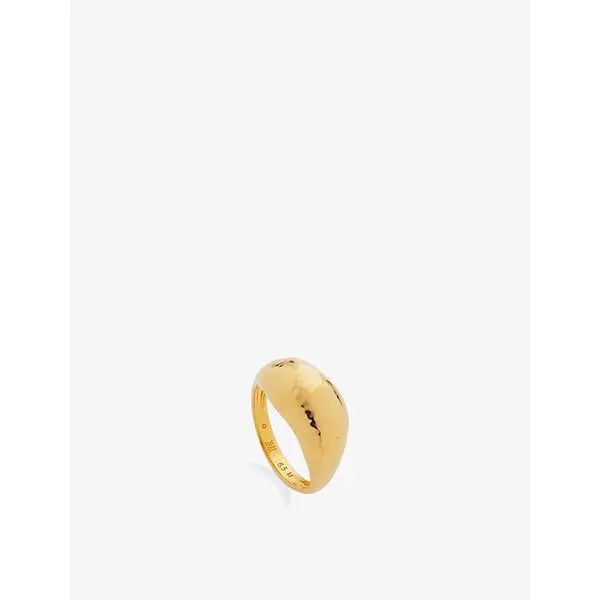 Monica Vinader Deia Vermeil Silver Ring - Yellow Gold