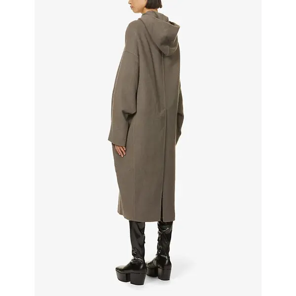 Rick Owens Peter Snap-front Cashmere Coat