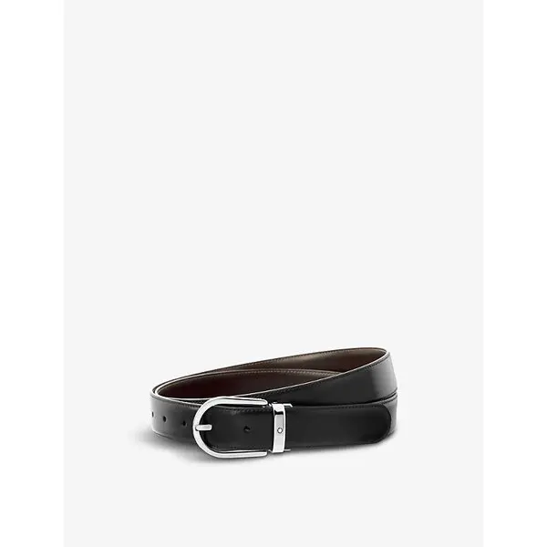 Montblanc Horseshoe-buckle Leather Belt - One-color