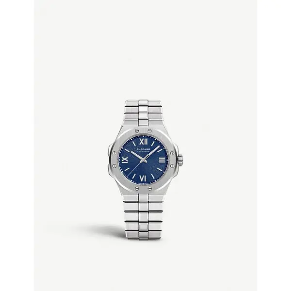 Chopard Alpine Eagle Small Stainless-steel Automatic Watch - Stainless Steel/blue