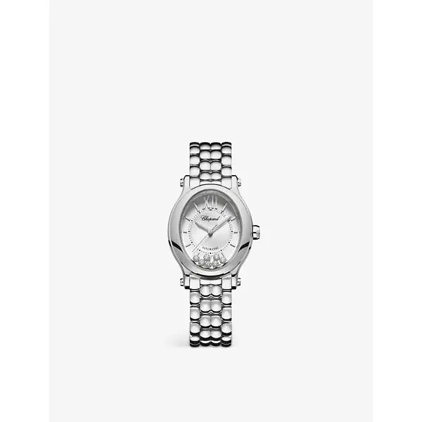 Chopard Happy Sport Oval Diamond Watch - Rose Gold