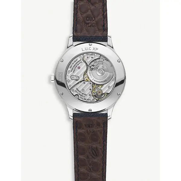 Chopard L.u.c Xps Stainless Steel And Leather Watch - One-color