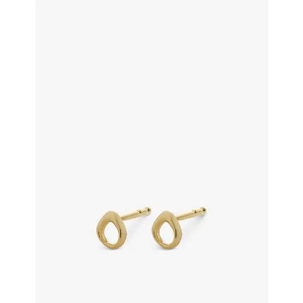 Monica Vinader Nura Reef 18ct Yellow -plated Vermeil Sterling Silver Stud Earrings