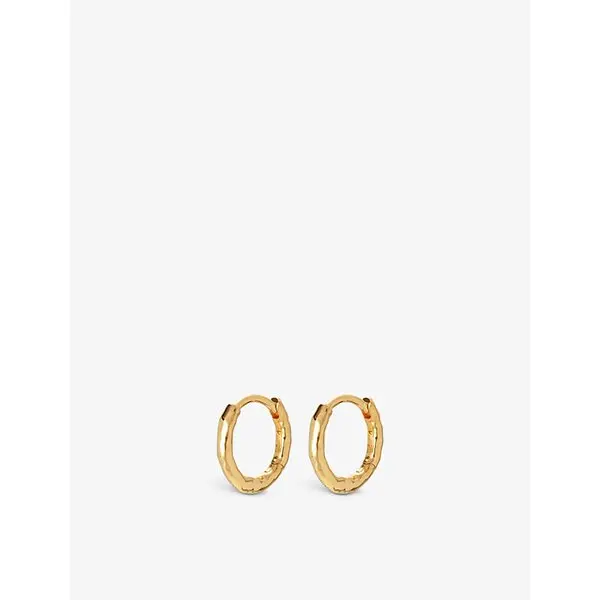 Monica Vinader Siren Muse Mini Huggie Earrings In 18ct Yellow -plated Vermeil - Gold