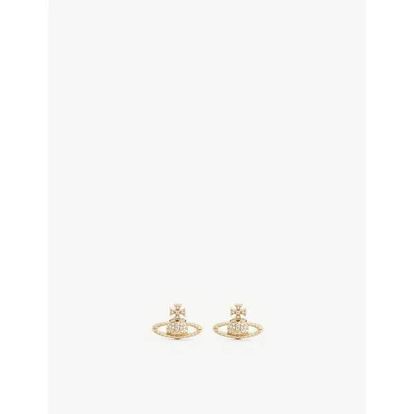VIVIENNE WESTWOOD Mayfair Orb Stud Earrings - Crystal Ab/gold