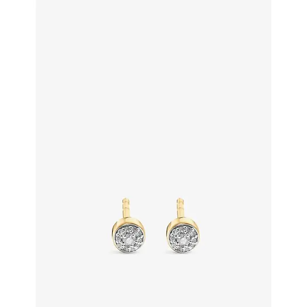 Monica Vinader Fiji Diamond Stud Earrings