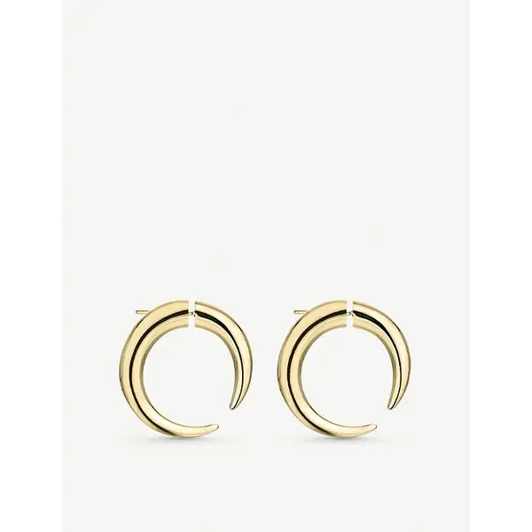 SHAUN LEANE Quill Talon Large Gold Vermeil Drop Earrings - Yellow Gold Vermeil