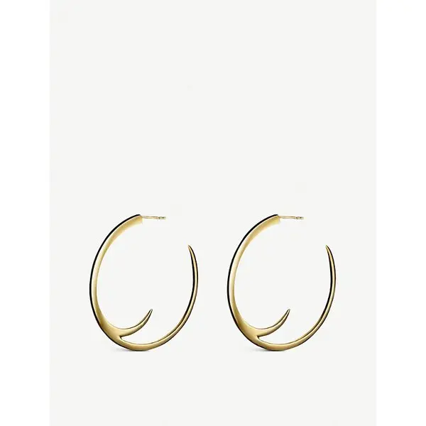 SHAUN LEANE Cat Claw Vermeil Hoop Earrings - Gold