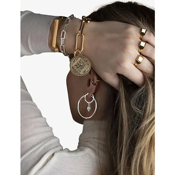 Monica Vinader Siren Large Hoop Earrings