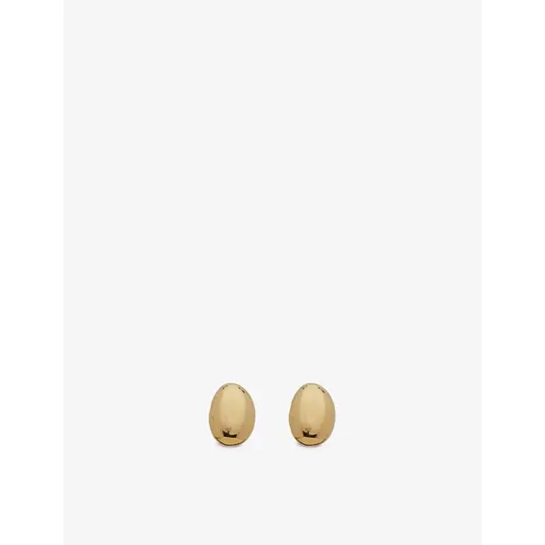 Monica Vinader Nura Pebble Stud Earrings - Gold