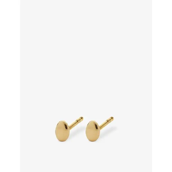 Monica Vinader Nura Pebble Stud Earrings - Gold