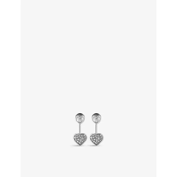 Chopard Happy Hearts Diamond Earrings - White Gold