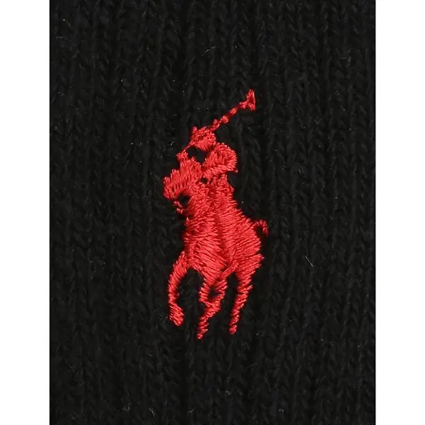 Polo Ralph Lauren Ribbed Cotton-blend Socks - Black