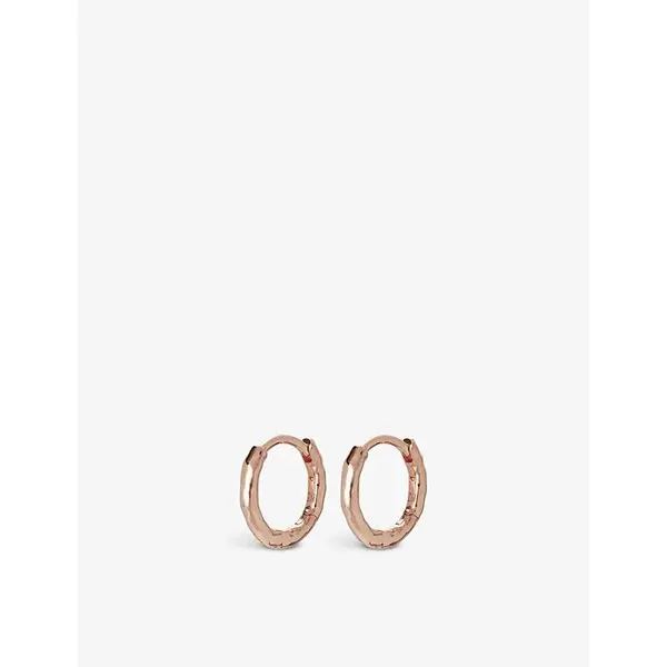 Monica Vinader Siren Muse Mini Huggie Earrings - Rose Gold